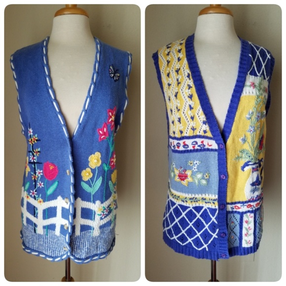 Koret | Sweaters | Koret Francisca Napa Valley Blue Sweater Vest | Poshmark